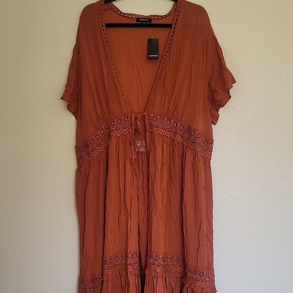 torrid | Jackets & Coats | Bohemian Rust Orange Dress | Poshmark